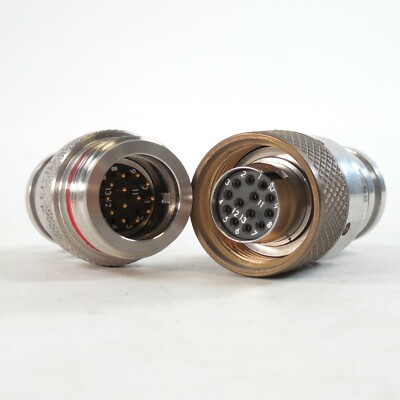 MATED PAIR Glenair Underwater 13 Position Connector GL4001-10-13P ...