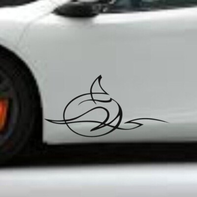 2 pinstripe Car wing ,window, Bumper, dub, drift Vinyl pinstripe Decal ...