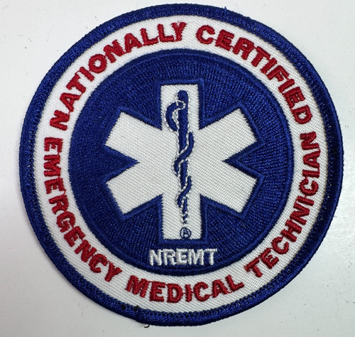 NREMT Nationally Certified Emergency Medical Technician EMT 3.5" Patch ...