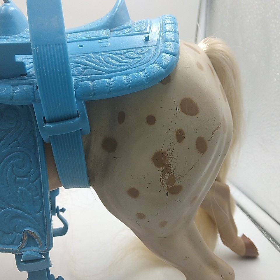 Vintage Western Fun Barbie Sun Runner Horse 1989 Mattel 9961 And Barbie ...