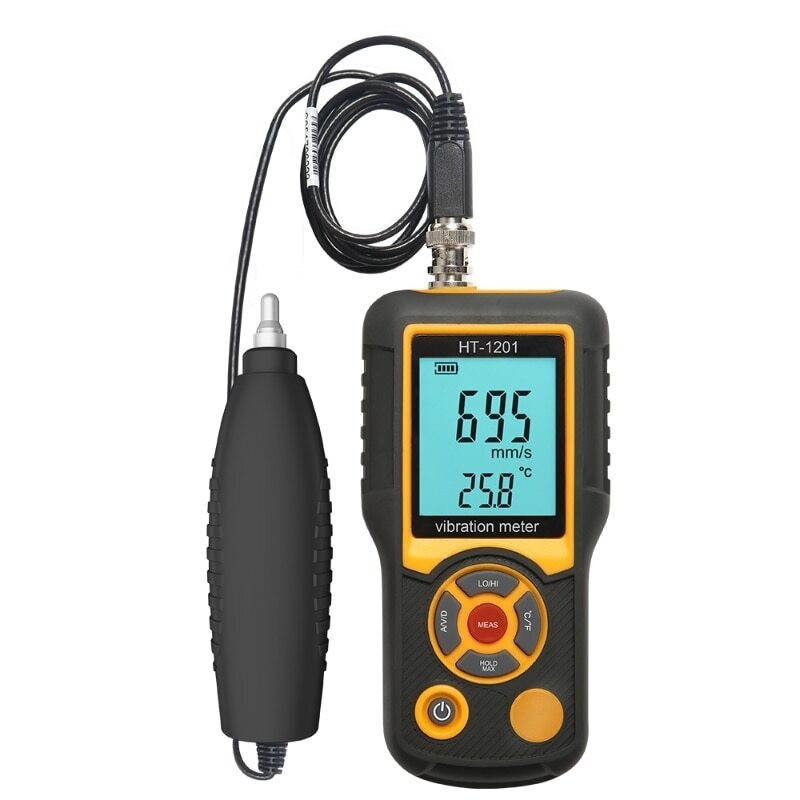 For HT-1201 Digital Split Type Temperature Tester Vibration Meter ...