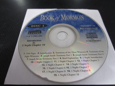 The Book of Mormon by Rex Campbell (1996, CD Audio Book) - Disc 1 Only ...