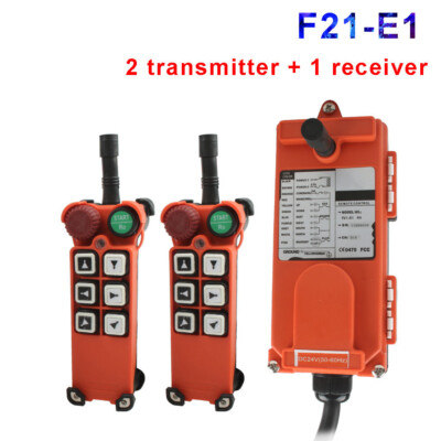 Industrial Wireless Radio Remote Control Hoist Crane F21-E1 AC36V DC24V ...