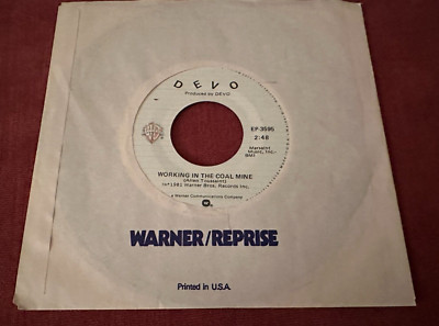 Devo Working In The Coal Mine 45rpm Single 1981 Devo Covers Allen ...