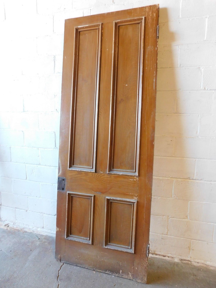 1800's Antique ENTRY DOOR Original ITALIANATE Style Four Panel Tall ...