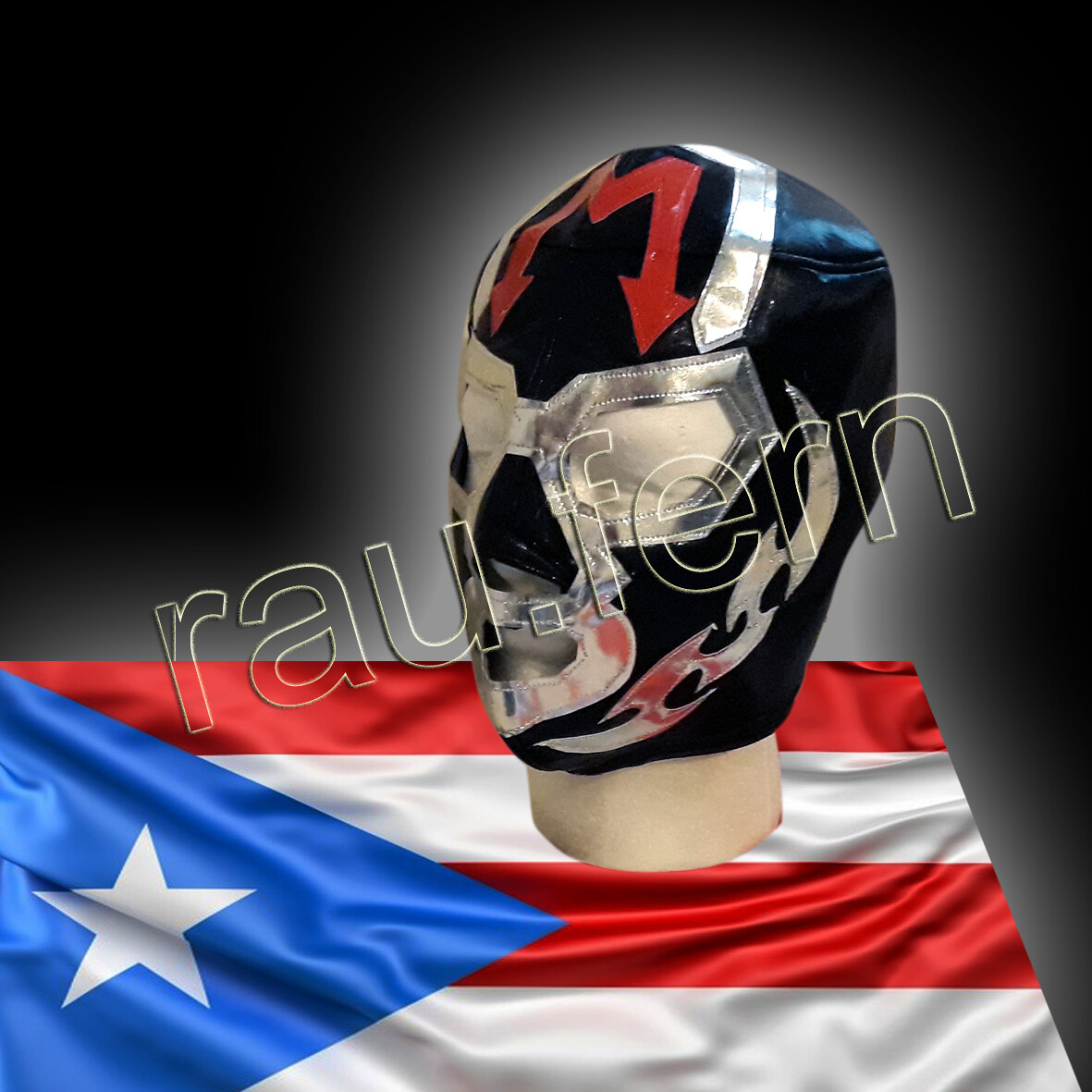 Wrestling mask. Puerto Rico legends Mil Muertes Cibernetico. | eBay