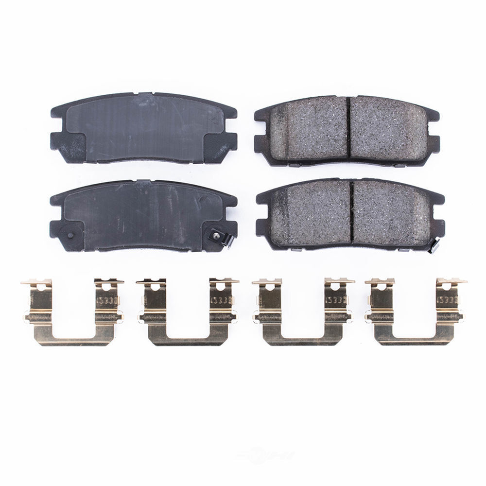 PowerStop 17580 Disc Pads and Brake Shoes - Disc Brake Pad Set, Rear ...