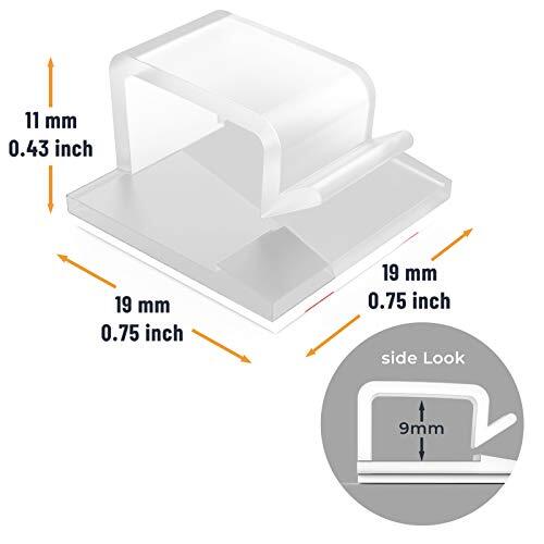 Cord Management Wire Clips Internet Cable Holder Organizer Nail Clamps ...