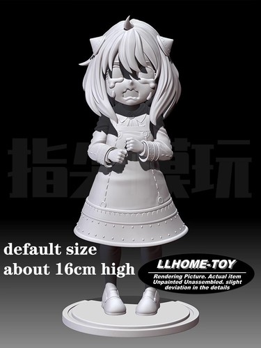 Anime SPY Anya Forger crying lovely girl stand Resin 3D Print GK Kit ...