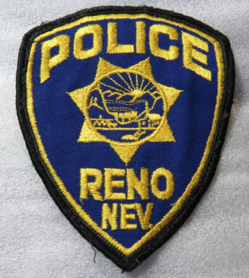 Reno Nevada Police Uniform Patch Vintage Collectible (Taken off Uniform ...