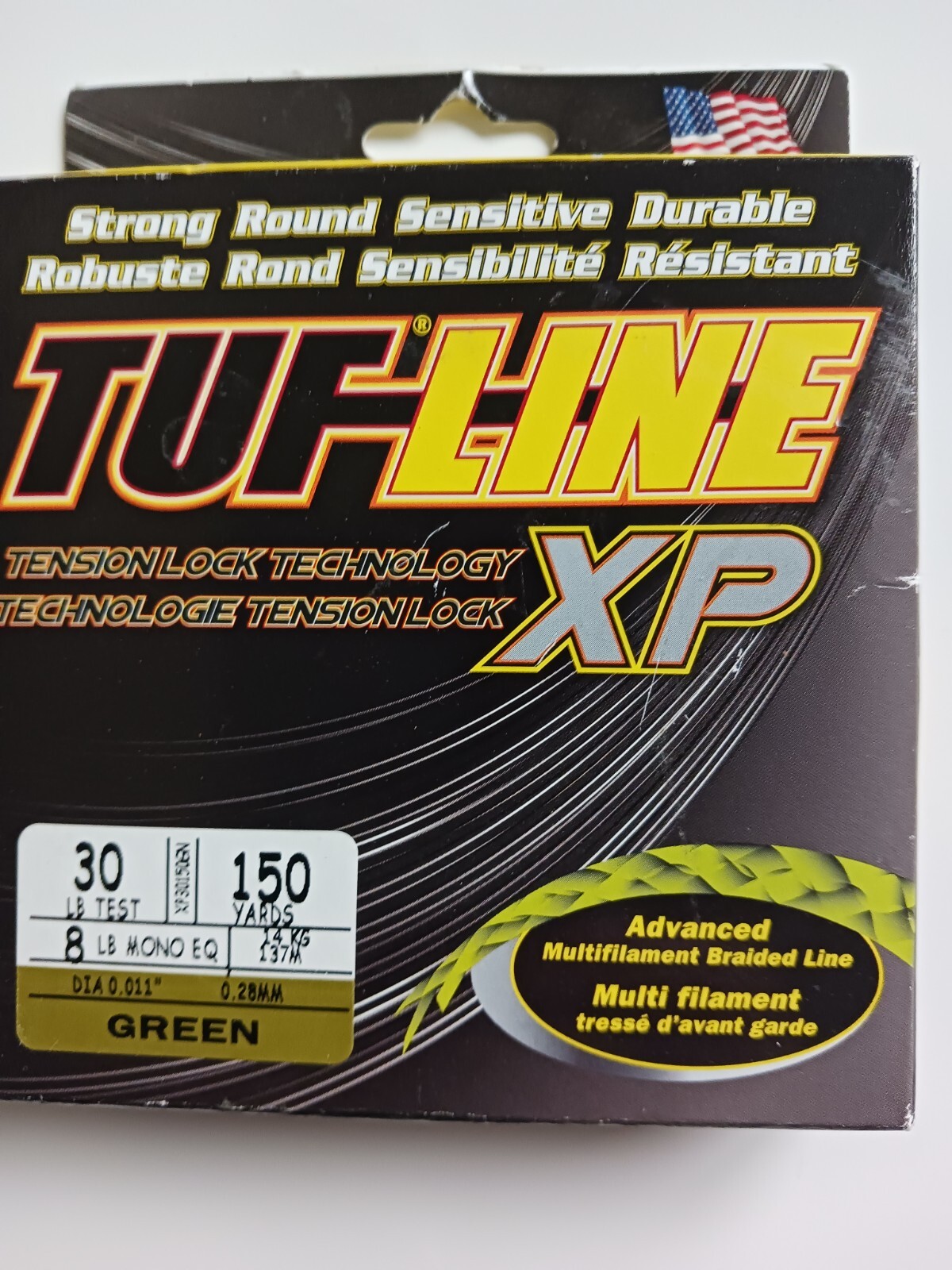 TUF-Line XP Green 30 lb Test 150 yards Multifilament Braid Fishing Line ...