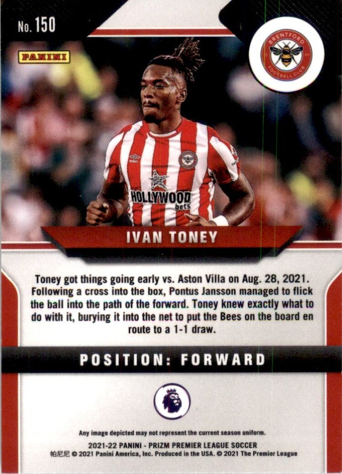 2021 Panini Prizm Ivan Toney Rookie #150 | eBay