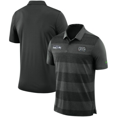 Nike Seattle Seahawks Crucial Catch Intercept Cancer polo Shirt Men's ...