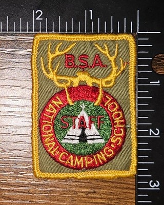 National Camping School Staff Vintage Boy Scout BSA Patch | eBay