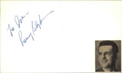Larry Blyden d. 1975 Actor The Twilight Zone Signed 3" x 5" Index Card ...