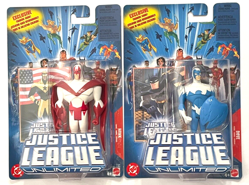 2 Justice League Unlimited JLU Figures Hawk and Dove | eBay