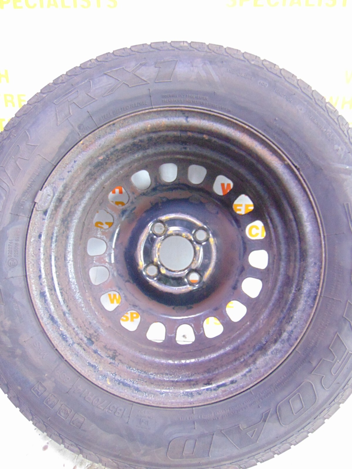 VAUXHALL CORSA STEEL WHEEL & TYRE 185/70 R14 - AROUND 4MM TREAD LEFT ...