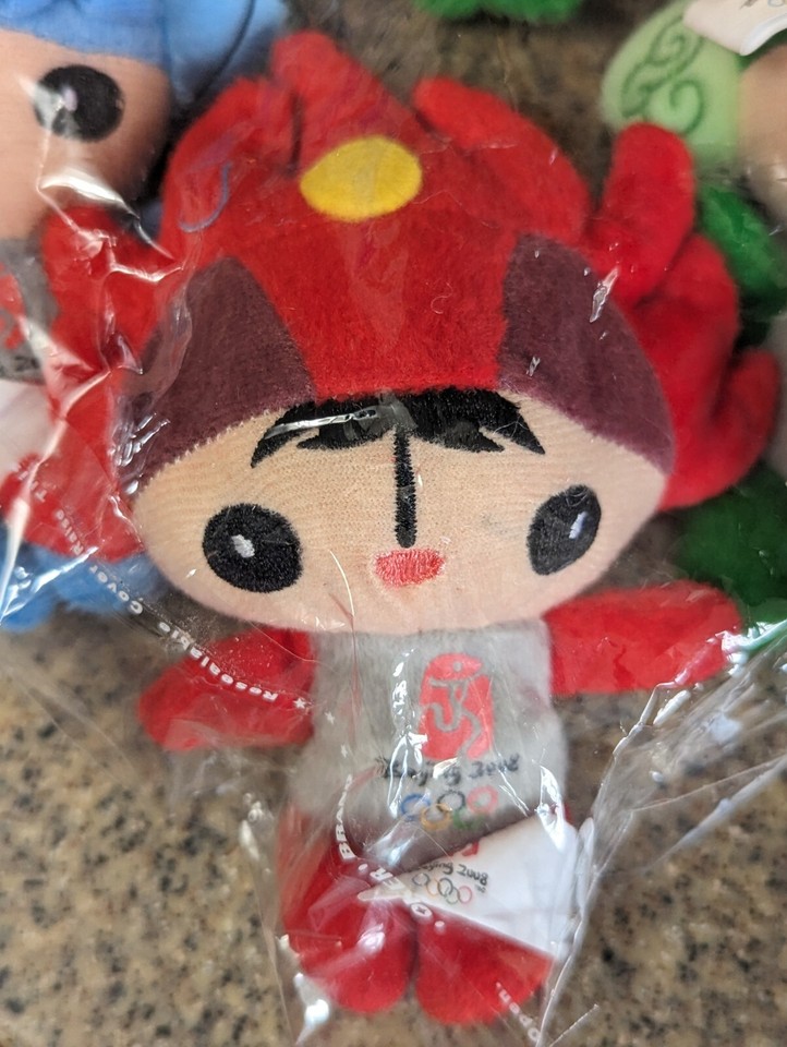 2008 Beijing Summer Olympics Mascot Dolls New Plush Stuffed Key Chain ...