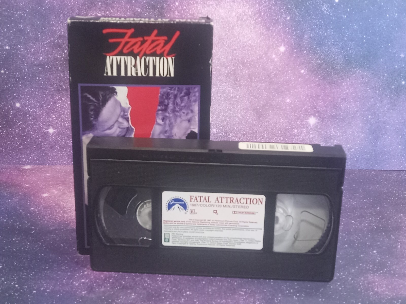 Fatal Attraction VHS Tape 1987 Romance / Thriller Glenn Close Michael ...