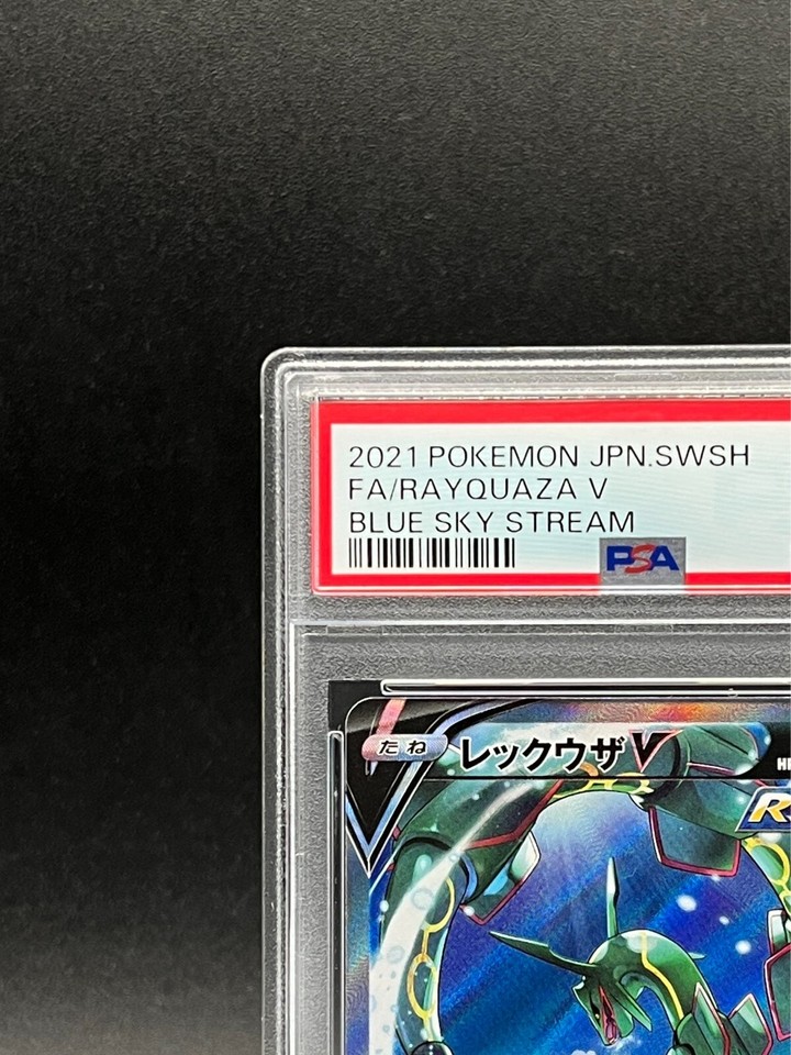 PSA 10 Rayquaza V 076/067 SR Blue Sky Stream 2021 Pokemon Card Japanese ...
