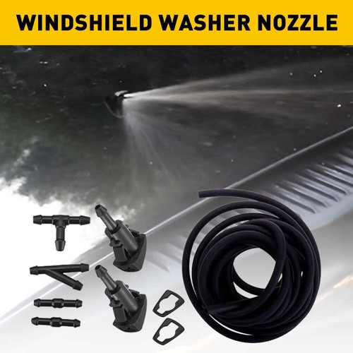 Car Windshield Wiper Washer Squirter Nozzle Spray Jet Kit Fluid Hose ...
