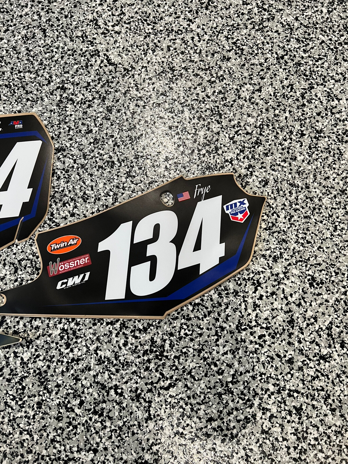 PRE PRINTED NUMBER PLATE BACKGROUNDS 134 YZ250F 2019-22 YZ450F 2018 ...