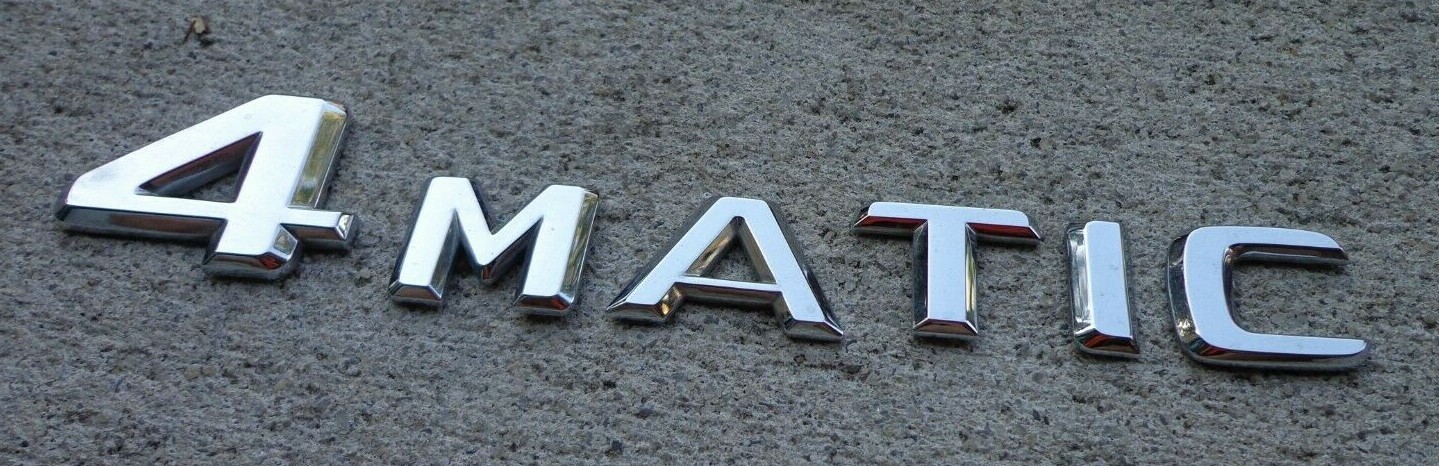 Mercedes Benz 4matic emblem letters badge decal trunk symbol OEM ...