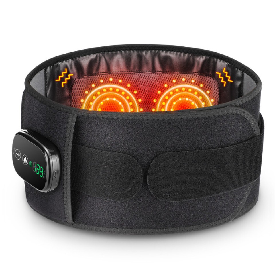 NEW Red Light Heating Back Belt Massage Braces Back Pain Relief for ...