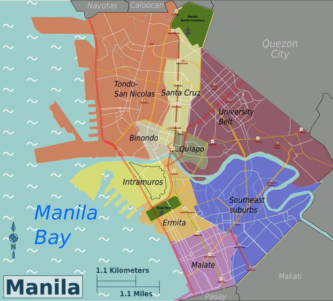 Manila Map Detailed