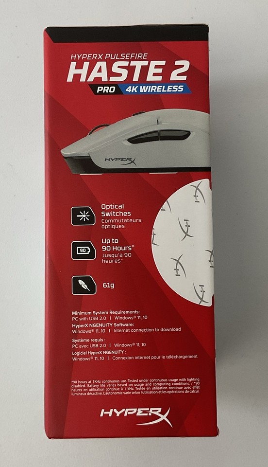 HyperX Pulsefire Haste 2 Pro 4K Wireless Mouse - New In Sealed Box | eBay