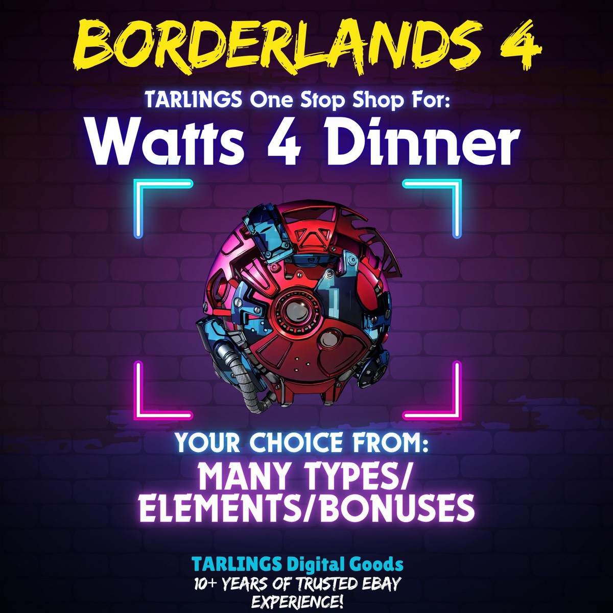 Neon Element Wanted Poster