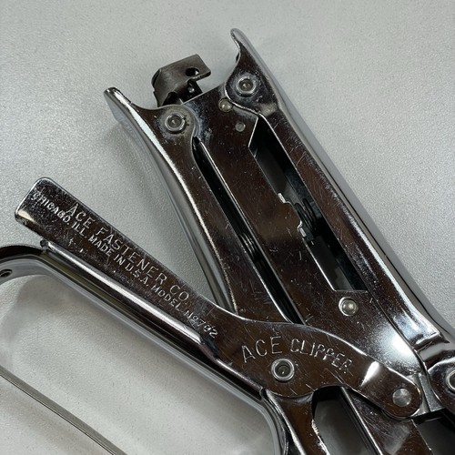 Chrome Heavy Duty Office Hand Grip Ace Fastener Stapler Clipper Plier ...