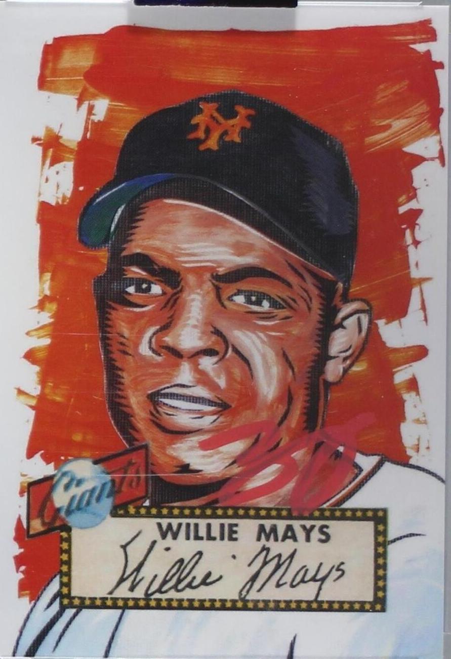 2020 Topps Project 2020 - 1952 Topps Willie Mays #143 Player/Artist ...
