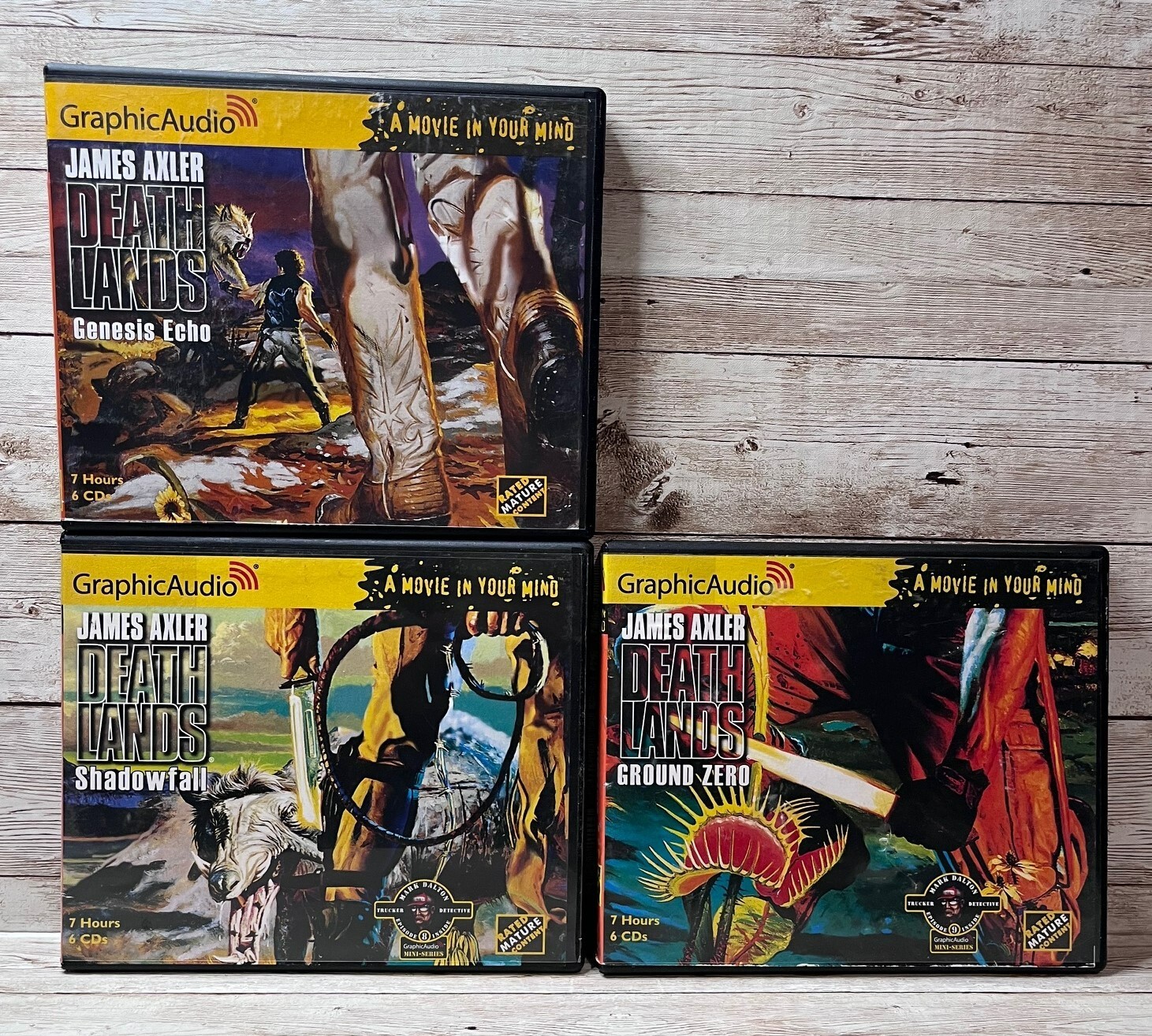 Deathlands, 3 CD book set, James Axler, Genesis Echo-Ground Zero ...