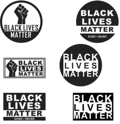 BLACK LIVES MATTER 6 PACK ASSORTED STICKERS blm b.l.m support car decal ...