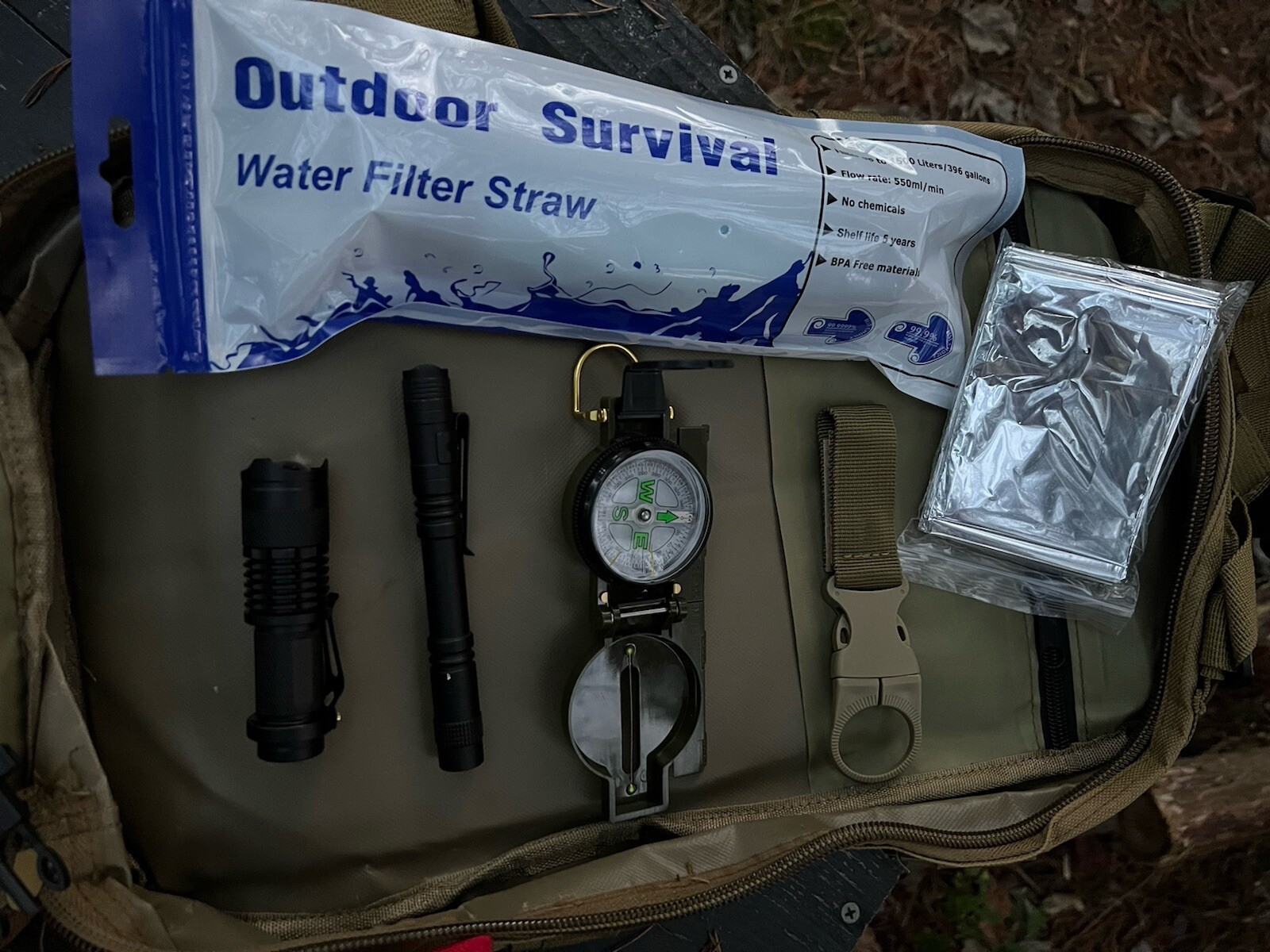 35L Tactical Backpack W/ Survival Gear Basics | eBay