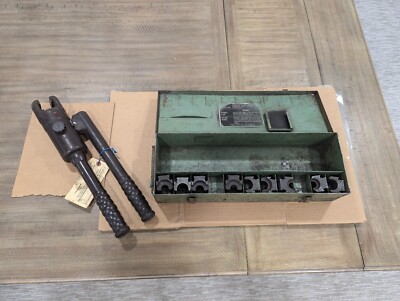 Burndy Hypress Y46 Hydraulic Crimper Tool With Dies | eBay