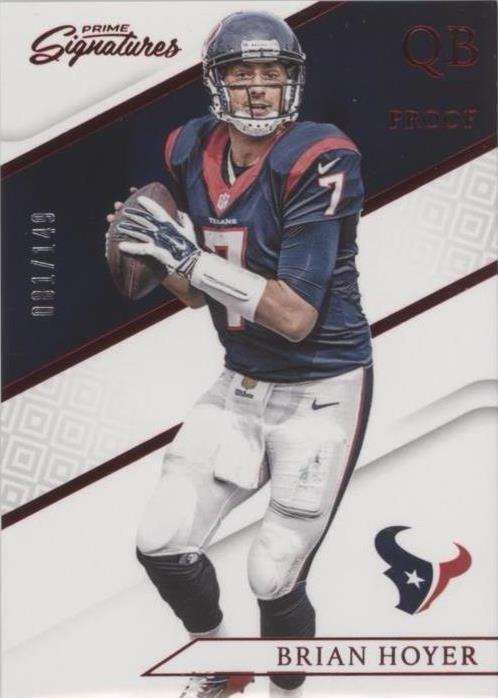 2016 Panini Prime Signatures - Brian Hoyer #70 Prime Proof Red /149 for ...