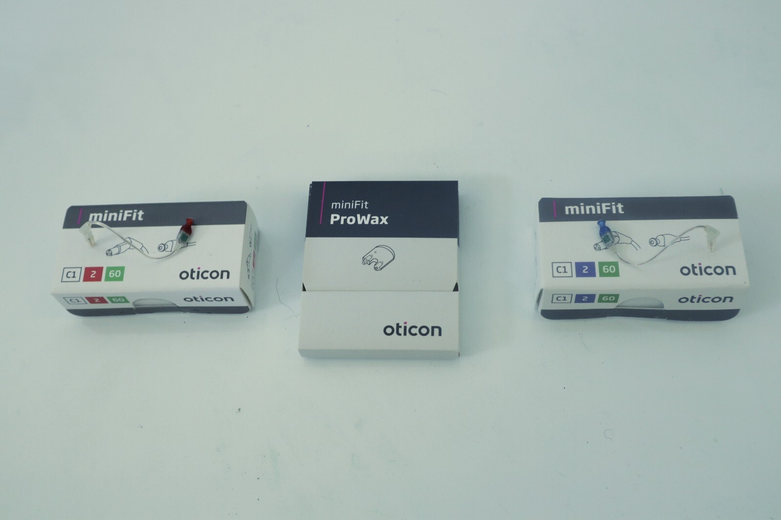 Brand New Oticon, TWO miniFit Receivers, 2-60 R+L receiver. FREE wax ...