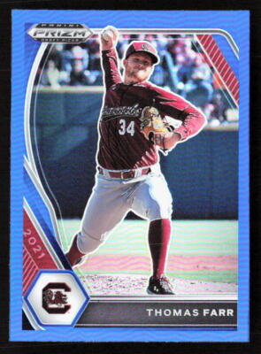 2021 Panini Prizm Draft Picks Thomas Farr Blue #PDP150 South Carolina ...