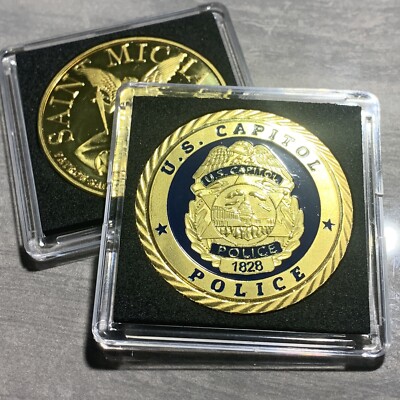 UNITED STATES US CAPITOL POLICE-Washington DC Challenge Coin St Michael ...