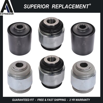 Rear Lower Control Arm Hydro Bushing Kit 6 pcs for Lincoln LS & Ford ...