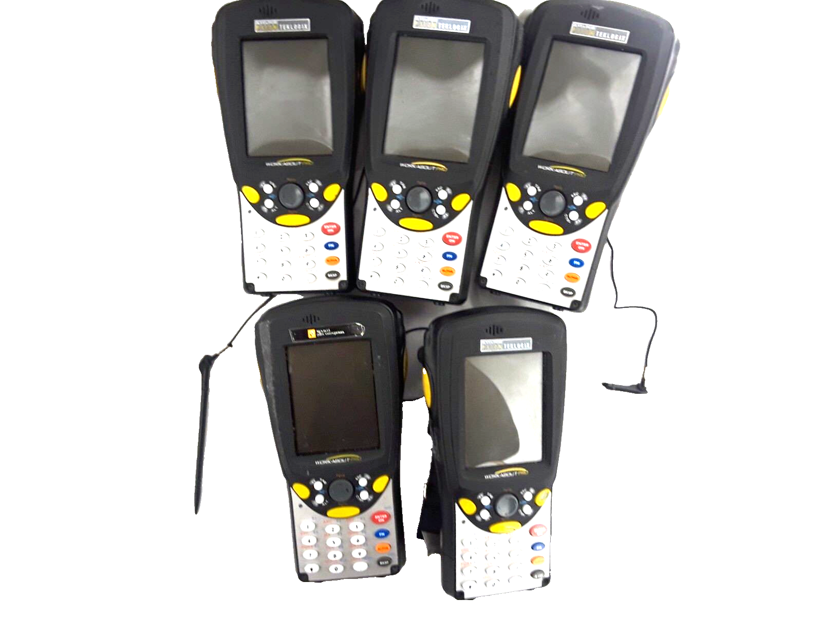 Lot of 5 Psion Teklogix 7525S-G1 Workabout Pro Mobile Barcode Scanner ...
