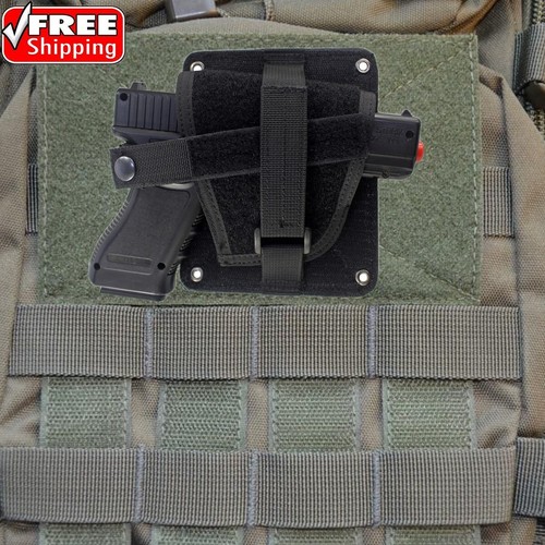 Tactical Concealed Carry Hook & Loop Handgun Holster for Vehicle Desk ...