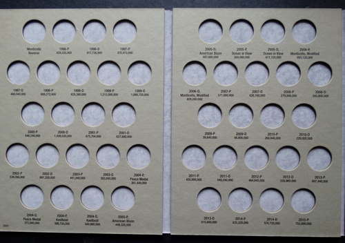 Set of 4 He Harris Buffalo Jefferson Nickel Coin Folders # 1-4 1913 ...