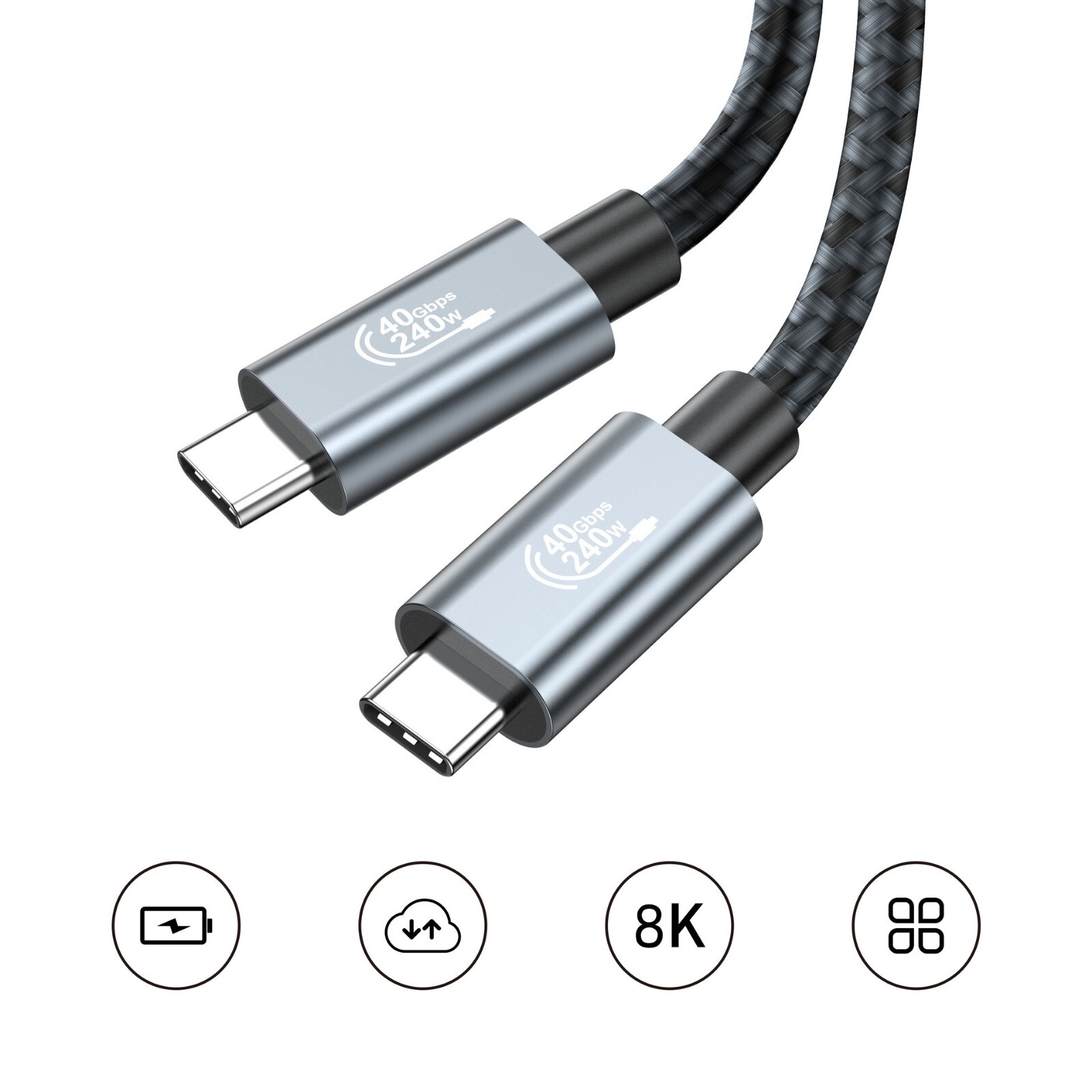 USB C to USB C Fast Charging Cable Compatible Thunderbolt 4/3 For ...