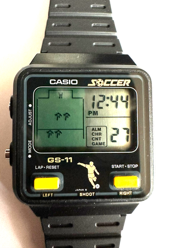 vintage casio game watch Soccer GS-11 from 1984 NOS!!! Never worn ...