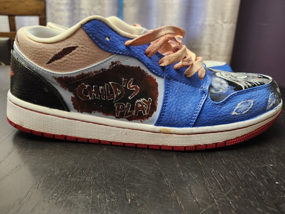 Custom Chucky Good Guys Jordan 1 Low Mens Size 12 Shoes | eBay