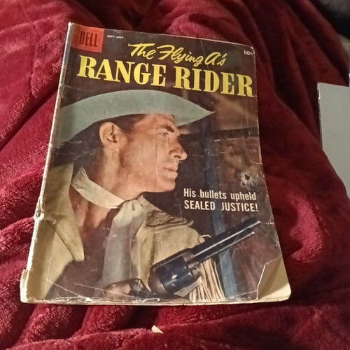 The Flying A's Range Rider #23: Dell Comics 1958 Silver age photo cover ...