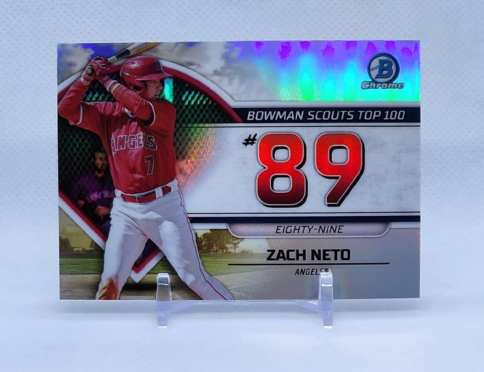 2023 Bowman Baseball ZACH NETO Bowman Scouts Top 100 ANGELS #BTP-89 | eBay